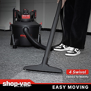 Shop-Vac 6 Gallon Wet Dry Vacuum Cleaner, 8.0 Peak Kpa Shop Vacuum with Blower Function, Cordless Vacuum Cleaner for Pet Hair, Jobsite, Garage, Home & Workshop