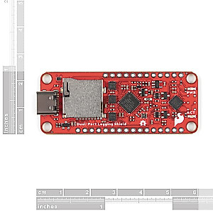 SparkFun Thing Plus Dual-Port Logging Shield -USB2241 Ultra Fast USB 2.0 Media Controller -ATiny841 MicroController -MicroSD -Thing Plus 5CV -Feather 3.3V