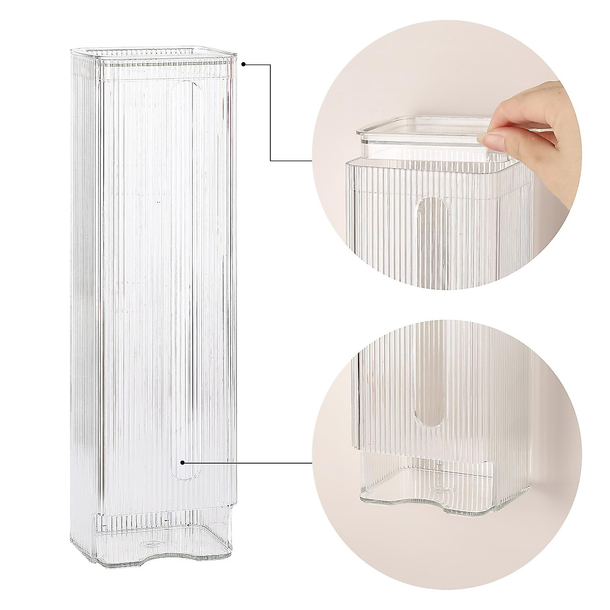 acDesign 2PCS Wall Mount Sock Underwear Drawer Organizer, Wall Hanging Underwear Storage Box for Wardrobe Cabinet Bedroom Socks Lingerie