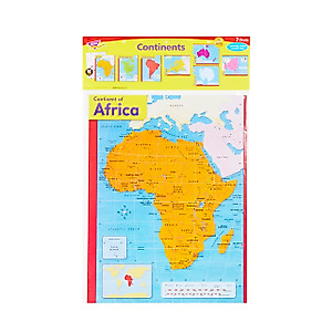 TREND enterprises, Inc. T-38930 Continents Learning Charts Combo Pack, Set of 7