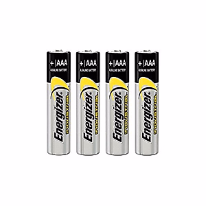 4 Count Energizer Industrial EN92 Alkaline AAA 1.5v Batteries LR03