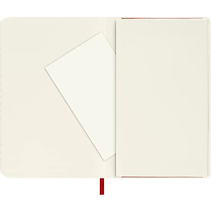 Moleskine Classic Notebook, Soft Cover, Pocket (3.5" x 5.5") Ruled/Lined, Scarlet Red, 192 Pages