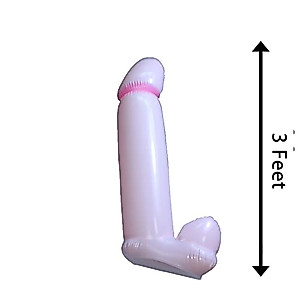 NUFR Inflatable Penis Balloon Blow Up Penis Hen Bachelorette Party Supplies Dirty Fun Naughty Hens Decorations Dick Balloon