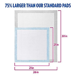 OUT! Heavy Duty XXL Dog Pads - Absorbent Pet Training and Puppy Pads - 26 x 30 in - 30 Count