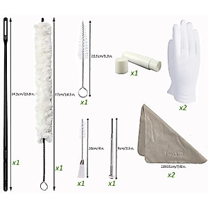 Y-Axis 10 Pcs Flute Cotton Cleaning Brush Kit