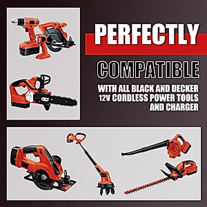 VANTTECH Ni-Mh 12V 4.8Ah HPB12 Battery Replacement for Balck and Decker A1712 FSB12 A12 A12-XJ A12EX Firestorm FS120B FS120BX Cordless Power Tools