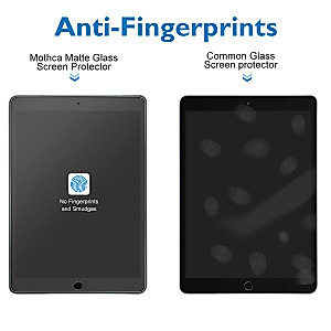 Mothca Matte Glass Screen Protector for iPad 9.7 Inch(2018/2017 Model, 6th/5th Generation) iPad Pro 9.7, iPad Air1/Air2 [NOT Privacy] Anti-Glare & Anti-Fingerprint Tempered Glass Film, Smooth as Silk