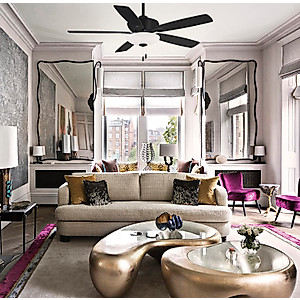 MINKA-AIRE F553L-CL Minute 52 Inch LED Energy Star Rated Ceiling Fan with DC Motor and 3 Speed Pull Chain in Coal Finish