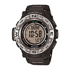 Casio Men's Pro Trek PRW-3500-1CR Solar Powered Atomic Resin Digital Watch