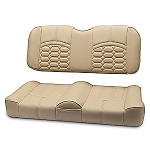 MODZ® FS1 Custom Golf Cart Front Seat for ICON - [Add $40] - Khaki Base - Cobra Pattern