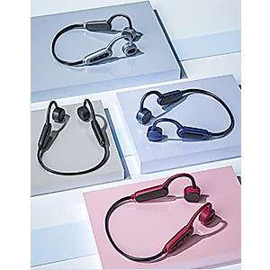 GULSARAYI Bone Conduction Headphones,Open Ear Bluetooth Headphones with Built-in Mic,IP68 Waterproof Wireless Sport Headset for Running Workout Gym Swimming