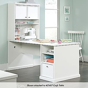 Sauder Craft Pro Series Hutch, White finish