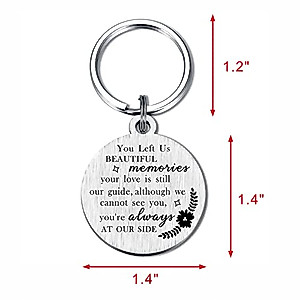 Resdink Brother Memorial Gifts, Memory Gift for Loss of Brother, Sympathy Gifts for Loss of Brother Bereavement Grief Keychain, in Remembrance of Brother Died Gift, Grave Decoration Memorial Brother