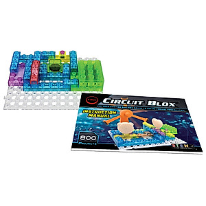 E-Blox Circuit Blox Builder - 800 Projects Circuit Board Building Blocks Coding Kit Toys Set for Kids Ages 8+, CB-0187