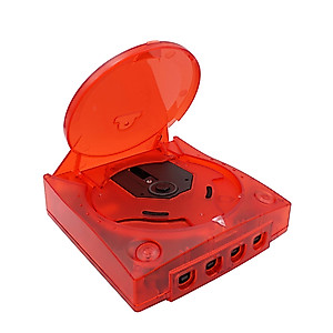 Kingjinglo Plastic Housing Shell Replacement Translucent Case for SEGA Dreamcast DC Console Game Console Box for SEGA Dreamcast DC, Black