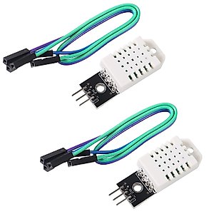 DORHEA 2PCS DHT22 AM2302 Digital Temperature and Humidity Sensor Module Temperature Humidity Monitor Sensor 3Pins Module with Cable