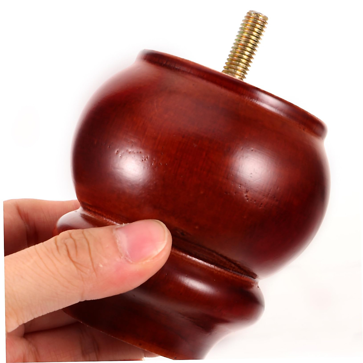 Yardenfun 2pcs Table Legs Desk Legs Furniture Legs Small Table Leg Wood Couch Legs Wooden Sofa Feet Small Furniture Wooden Leg Wooden Dresser Leg Extenders 8 Cm Solid Wood Sofa Legs