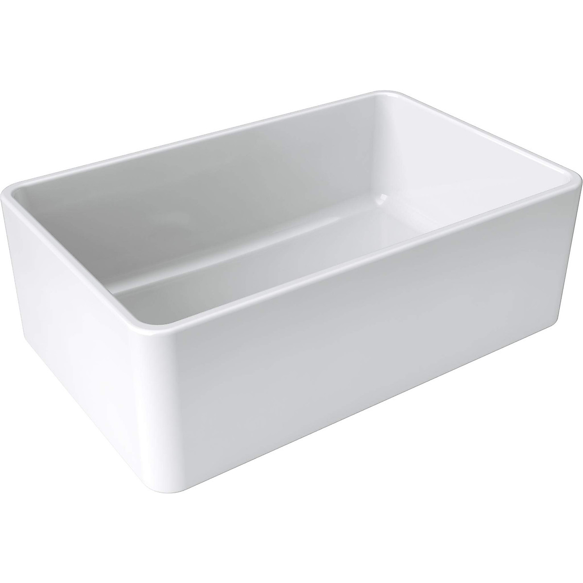 Fine fixtures Sutton Fireclay sink, 30" Apron Front Farmhouse Kitchen Sink. Solid (Not Hollow)