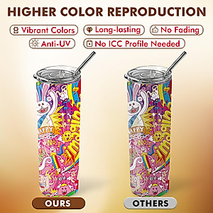A-SUB Sublimation Ink Refill for ET-2800 ET-2803 ET-2850 ET-2400 ET-2720 ET-2760 ET-4800 ET-4700 ET-4760 ET-15000 Heat Transfer on Mug, Tumbler, T-Shirt