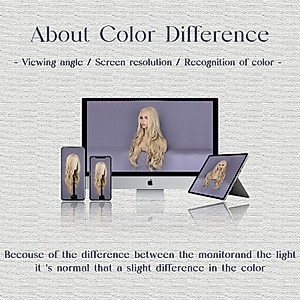 Aida ble Mixed Blonde Long Wave Wig for Women -26inch Middle Part Long Curly Wig Heat Resistant Synthetic Hair Looking Natural, Fiber Wig for Daily Party Use