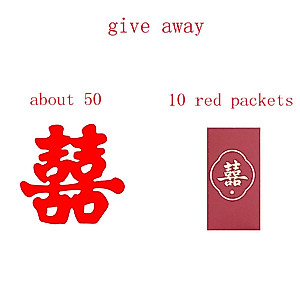 Chinese Traditional Wedding Decorations,Double Happiness,Flannel Paper-Cut 3D Three-Dimensional Bridal Room Decorations, Free About 100Double Happiness Stickers(Magpie)