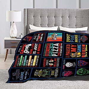 RIEDIOVS Gaming Gifts for Men Boys Boyfriend-Gamer Gifts for Teen Boys-Gaming Blanket 60" x 50" Ideas Gamer Gifts for Game Lovers Men Boys -1