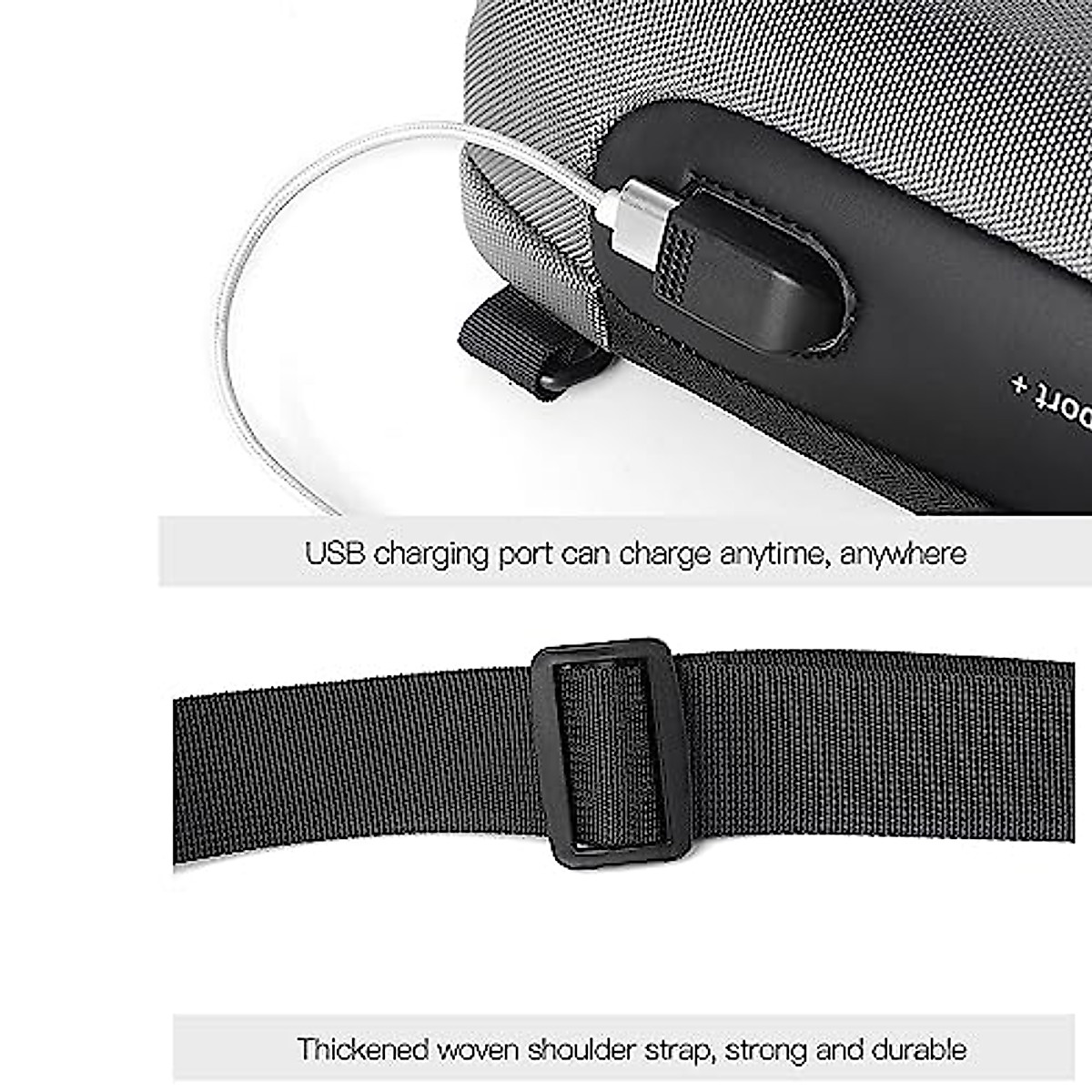 Hounyoln Chest Bag for MSI Claw & Odin 2, Carry Case Shockproof Shell Protective Crossbody for Travel and Home Storage Odin 2 (Blue)