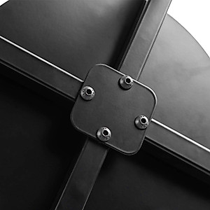 Sunnyglade Plant Stand Metal Potted Plant Holder Sturdy, Galvanized Steel Pot Stand with Stylish Mid-Century Design, Medium for Indoor, Outdoor House, Garden & Patio (15" High)