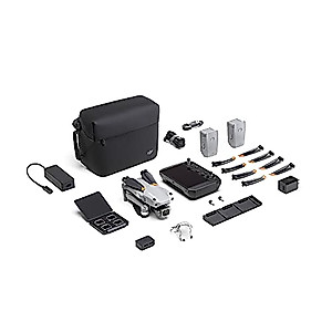 DJI Air 2S Fly More Combo with Smart Controller - Drone with 4K Camera, 5.4K Video, 1-Inch CMOS Sensor, 4 Directions of Obstacle Sensing, 31-Min Flight Time, Max 7.5-Mile Video Transmission, Gray