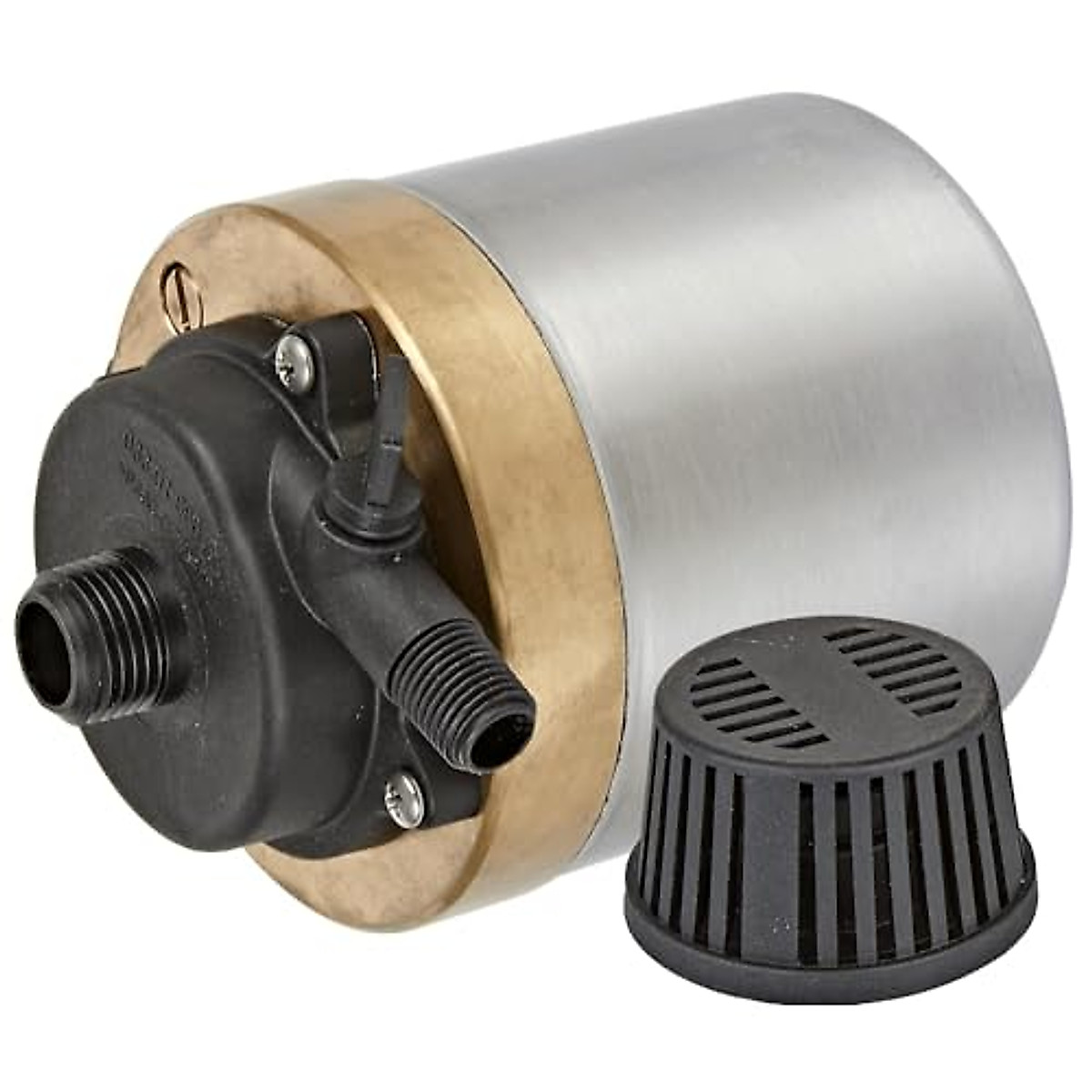 Little Giant S580PT-20 115 Volt, 740 GPH Oil-less Stainless Steel and Bronze Direct Drive Pump for Fresh or Salt Water Ponds or Fountains, Steel, 517100002