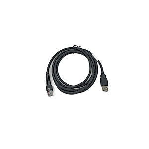 MOTOROLA, DS4208, USB KIT, Includes Scanner (DS4208-SR00007WR) and 7 Foot Straight Shielded USB Cable (CBA-U21-S07ZAR), Black - Model#: DS4208-SBZU0100ZWR (Renewed)