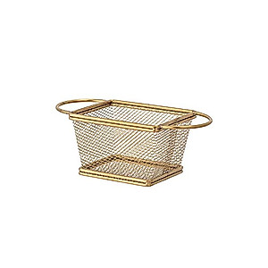 Bloomingville Gold Stainless Steel Mesh Baskets