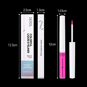 Eyret Yellow Liquid Eyeliner Colorful Eyeliners Waterproof Eyeliner Neon Makeup Cosmetic for Women and Girls