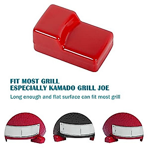 KAMaster Ceramic Grill Feet Shoes Set of 3 for Kamado Grill Accessories Parts Raise Kamado Grill Classic and Big Grill or Primo,Big Green Egg Charcoal Grill For BBQ Grill Table Outdoor and Garden