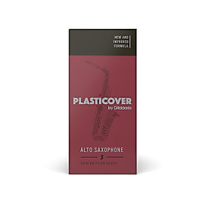 D'Addario Woodwinds Rico Plasticover Alto Sax Reeds, Strength 2.5, 5-pack - RRP05ASX250