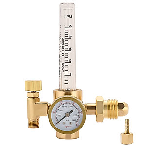 ATPEAM Argon Gas Regulator Flowmeter 0-25lpm CGA-580 for TIG Welder Machine Full Copper Gas Values Welding Accessory for Tig Welding machine