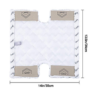 FUSHUANG 4 Pack Steam Mop Pads Compatible Shark Lift Away Pro & Genius S3973 S3973D S3973WM S5002Q S5003A S6001 S6002 S6003 Steam Mop, Part XTP184 & P184WQ
