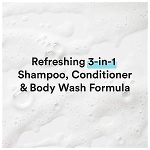 Suave Kids 3 in 1 Shampoo Conditioner Body Wash For Tear-Free Bath Time, Fresh Spider-Sense, Dermatologist-Tested Kids Shampoo 3 in 1 Formula 28 oz, Pack of 4