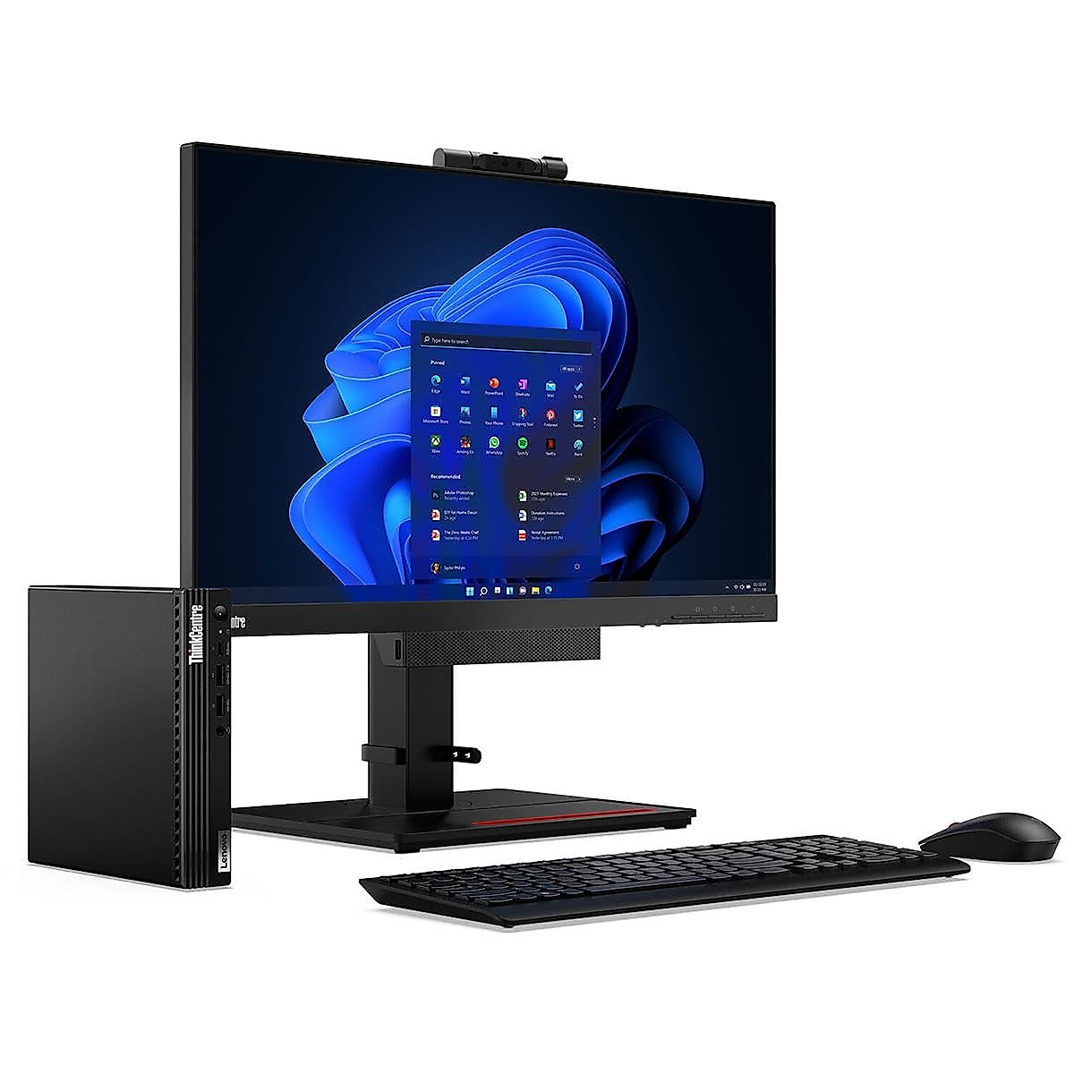 Lenovo ThinkCentre M70q Gen 4 12E30003US Desktop Computer - Intel Core i5 13th Gen i5-13400T - 8 GB RAM - 256 GB M.2 PCI Express NVMe x4 SSD