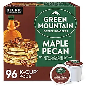 Green Mountain Coffee Roasters Maple Pecan, Single-Serve Keurig K-Cup Pods, Flavored Light Roast Coffee, 24 Count (Pack of 4)