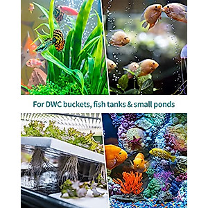 Pawfly Aquarium Air Stone Disc Bubbler 1.5 Inch Bubble Release Tool Round Oxygen Diffuser for Nano Air Pumps Fish Tanks Buckets Small Ponds and DWC Reservoirs, 4 Pack