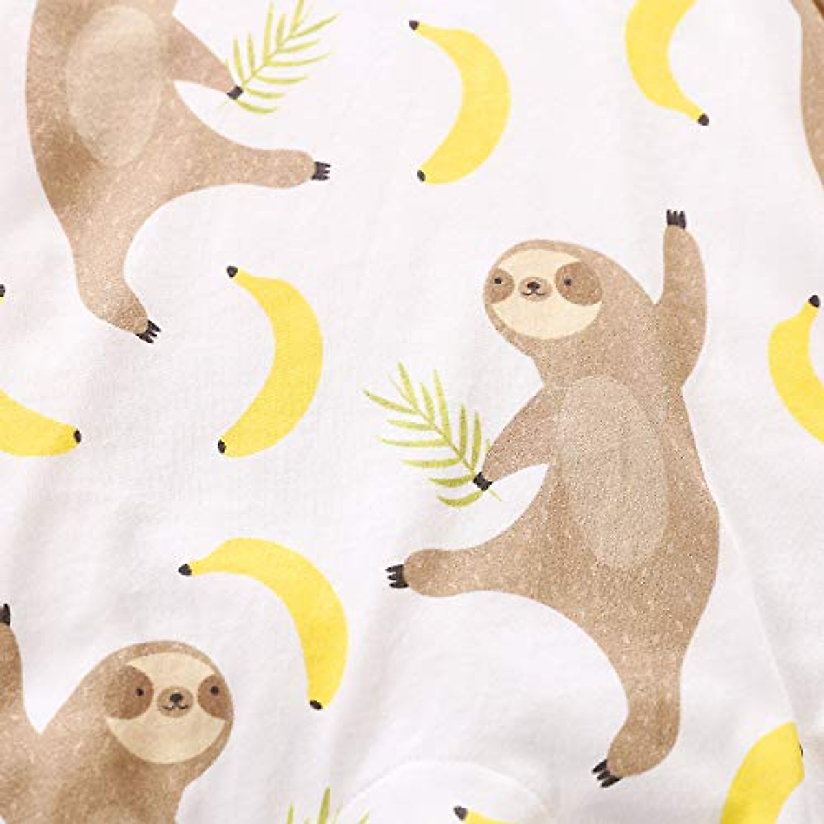IURNXB Baby Newborn Girl Boy Lovely Cartoon Tree Sloth Print Bodysuit Outfits Baby Clothes