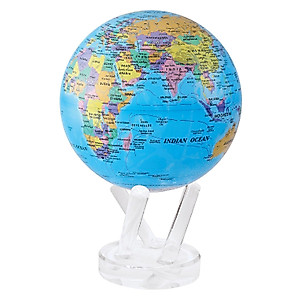 MOVA Globe Blue Political Map 4.5"