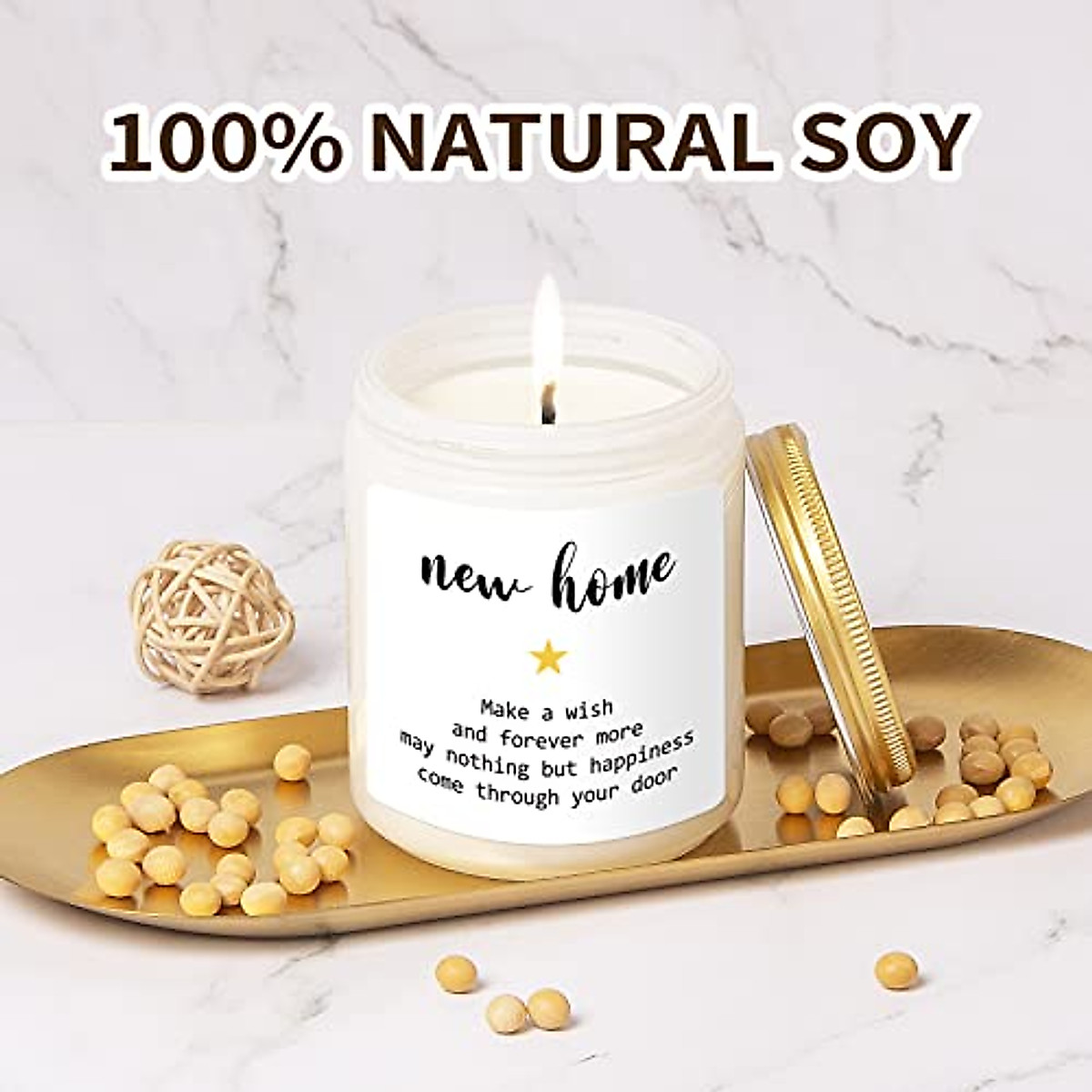 Housewarming Gifts, Housewarming Gifts for New Home, House - New Home Gifts for Home, Housewarming Gifts for Women, Men - Moving Away Gifts, Mothers Day Gifts, 7 oz Lavender Scented Candle