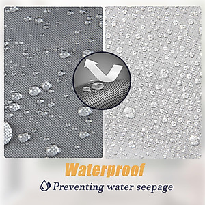 Safipotts Refrigerator Cover, Waterproof & Dustproof Cover for Protecting Upright Freezers - Suitable for Cold Rooms Grey 23"W x 23"D x 56"H