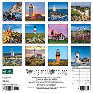 New England Lighthouses 2021 Wall Calendar