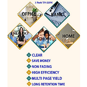 ColorPrint Compatible TN225 Toner Cartridge Replacement for Brother TN-225 M TN-225M TN225M TN221 Work with DCP-9020CDW HL 3140CW 3150CDW 3180CDW MFC 9130CW 9330CDW 9340CW Printer (1-Pack, Magenta)