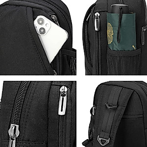 NICGID Sling Bag Chest Shoulder Backpack Crossbody Bags for Tablet Laptop Outdoor Hiking Men Women