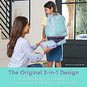 Bentgo Kids 2-in-1 Backpack & Insulated Lunch Bag (Mermaid Scales)