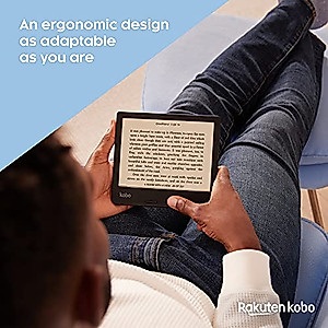 Kobo Libra 2 | eReader | 7” Glare Free Touchscreen | Waterproof | Adjustable Brightness and Color Temperature | Blue Light Reduction | eBooks | WiFi | 32GB of Storage | Carta E Ink Technology | Black